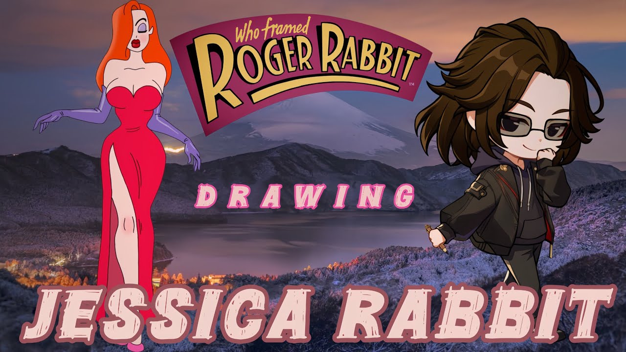 HOW TO DRAW (Jessica Rabbit)STEP BY STEP EASY TUTORIAL ✨️ 