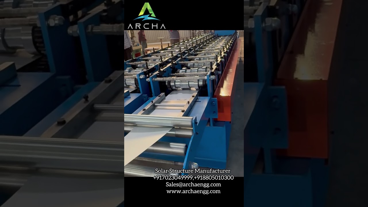 Solar Mounting Structure Manufacturing Process!#SolarMountingstructure #solarenergysolution
