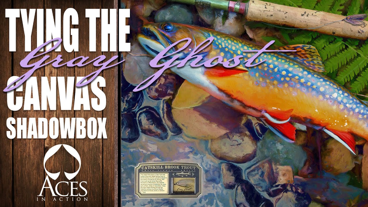 Catskill Brook Trout Shadow Box Canvas Art