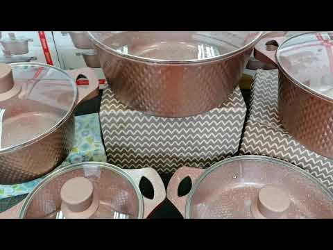 Dessini 12pcs Diamond Design Non-Stick Cookware set