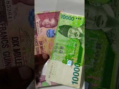 won and francs South Korea and gunnies