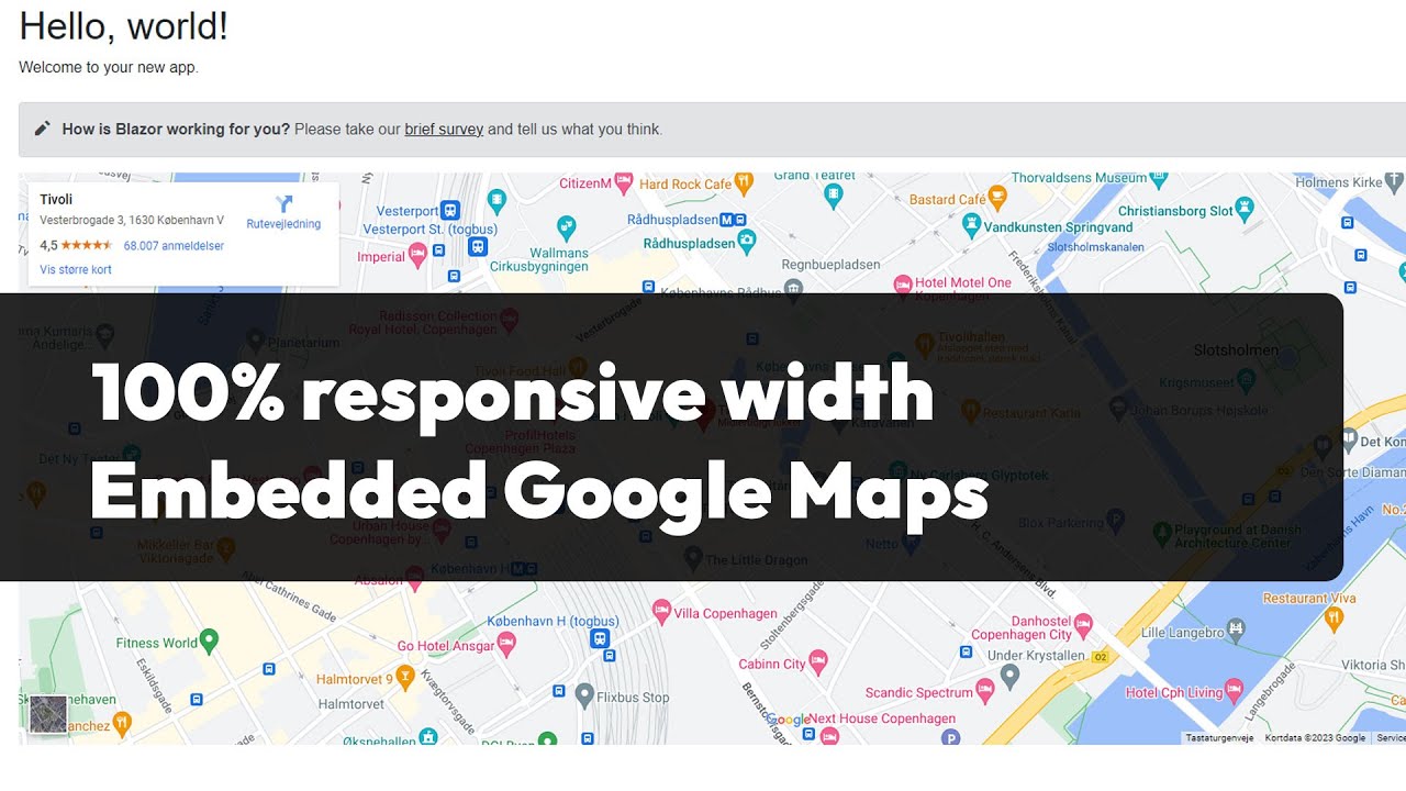 Integrate a responsive Google Maps iframe to any website