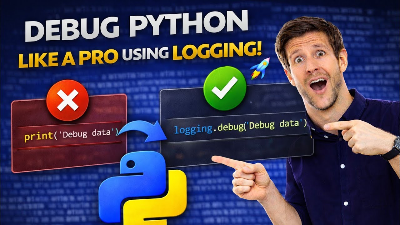 #48 Debug Python Like a Pro Using Logging! 🚀 #Debugging 