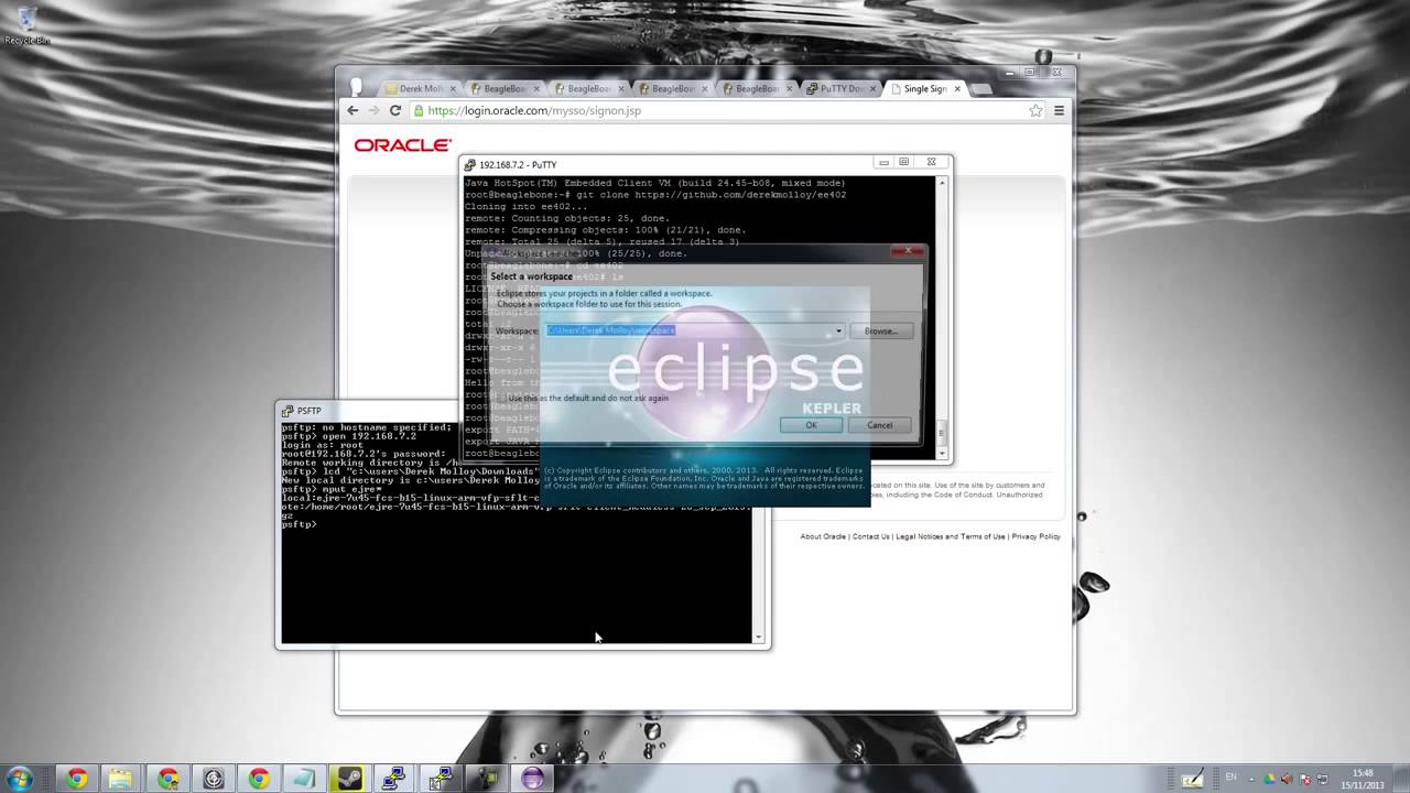 Beaglebone  Java Setup JRE, Eclipse and Remote System Explorer RSE