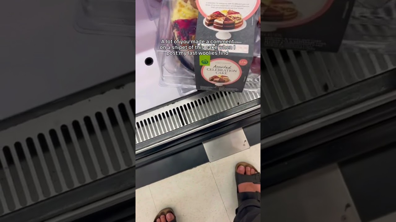 Assorted cakes 10 different slices into one at Woolies #shorts #short