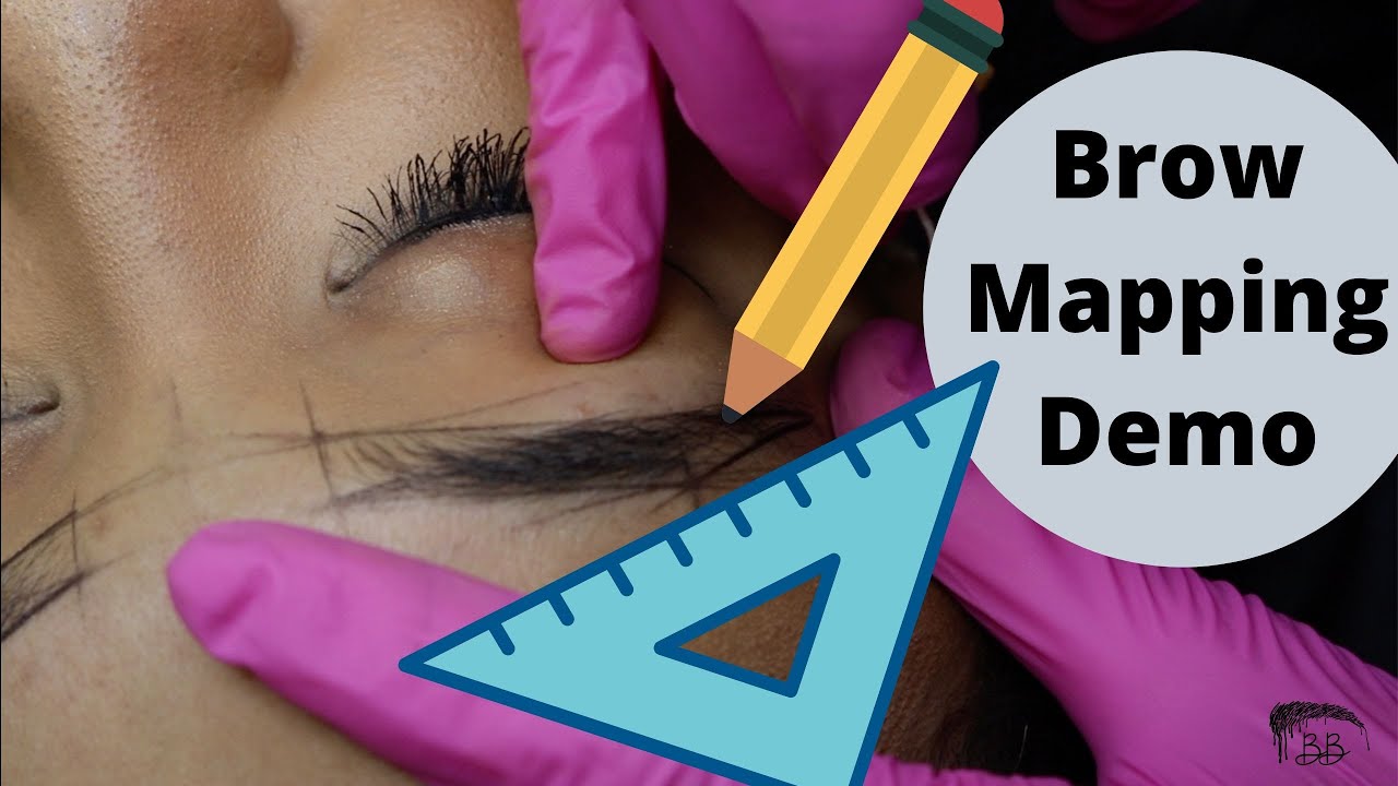 Brow Mapping Step by Step For Microblading Artists (Live Demo)