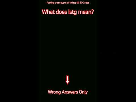 What does Istg mean? #trending #meme #goofy #viral #comment #wronganswersonly #shorts #500subs #goal