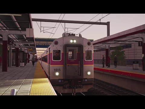 Train Sim World 3 PS5 Boston Sprinter Operating MBTA Commuter Rail Train 920 to Boston