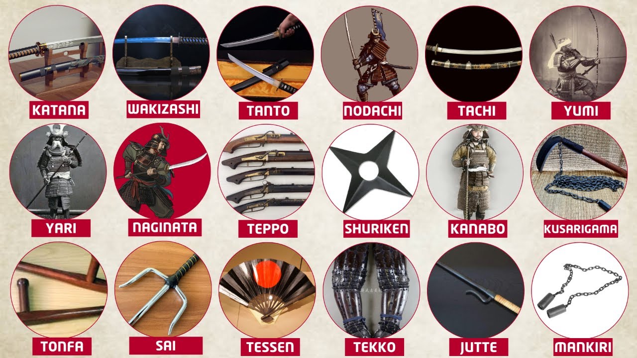 Every Deadliest Samurai Weapon Explained in 16 Minutes