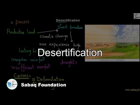 Desertification, General Science Lecture | Sabaq.pk