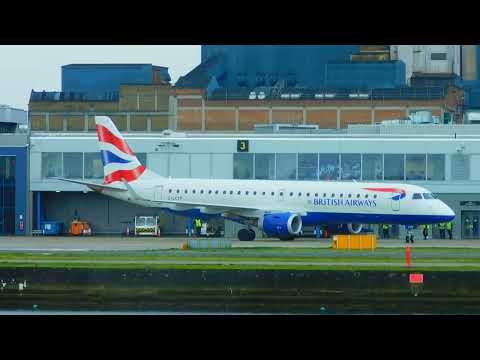 London City Airport Airplane Parking !