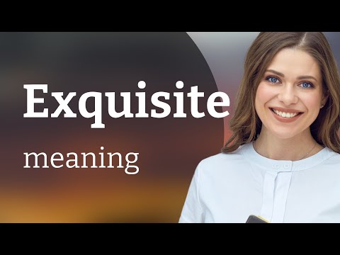Exquisite | what is EXQUISITE definition