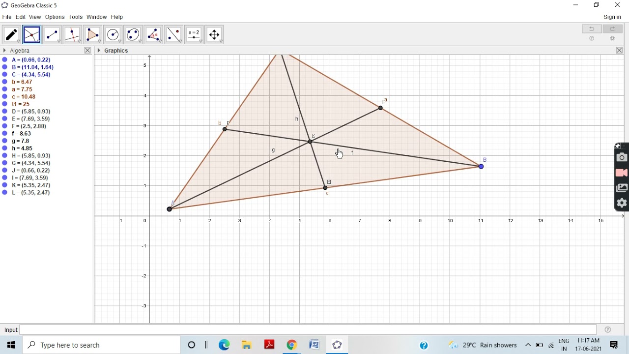 GEOGEBRA PRACTICE QUESTIONS