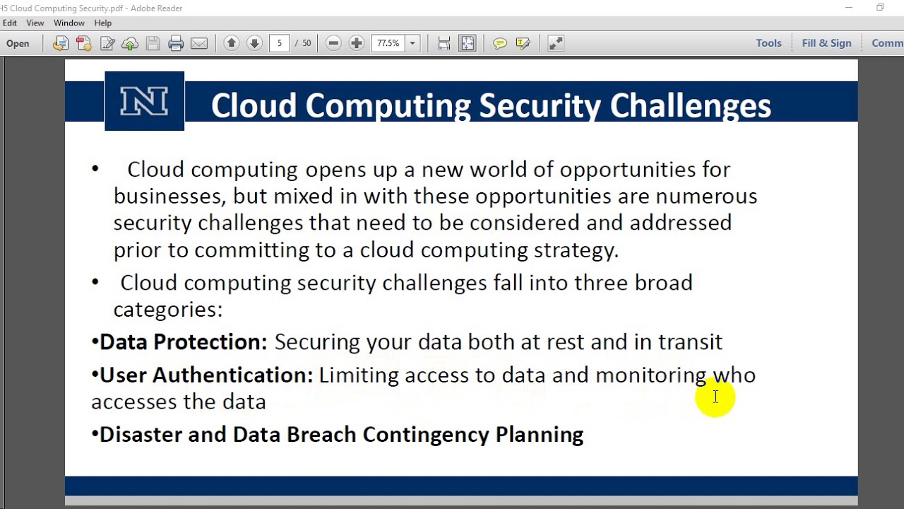 cloud computing security ch 5  #1