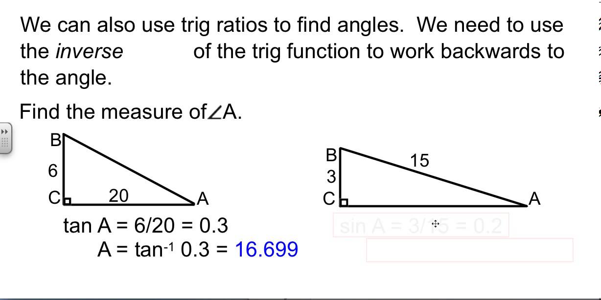 Geometry 8-4 Trigonometry