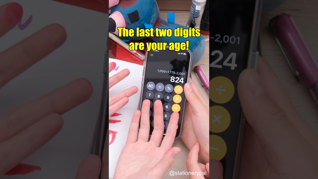 Calculate your age using your phone number. #shorts