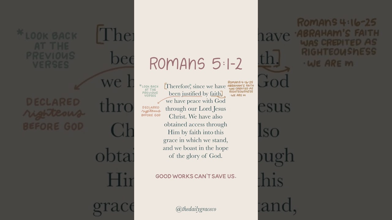 Verse Mapping: Romans 5:1-2