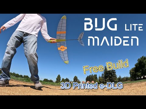 🐛 "Bug Lite" - 3D Printed Electric DLG (F5K)・Free 3D File for 3D ...