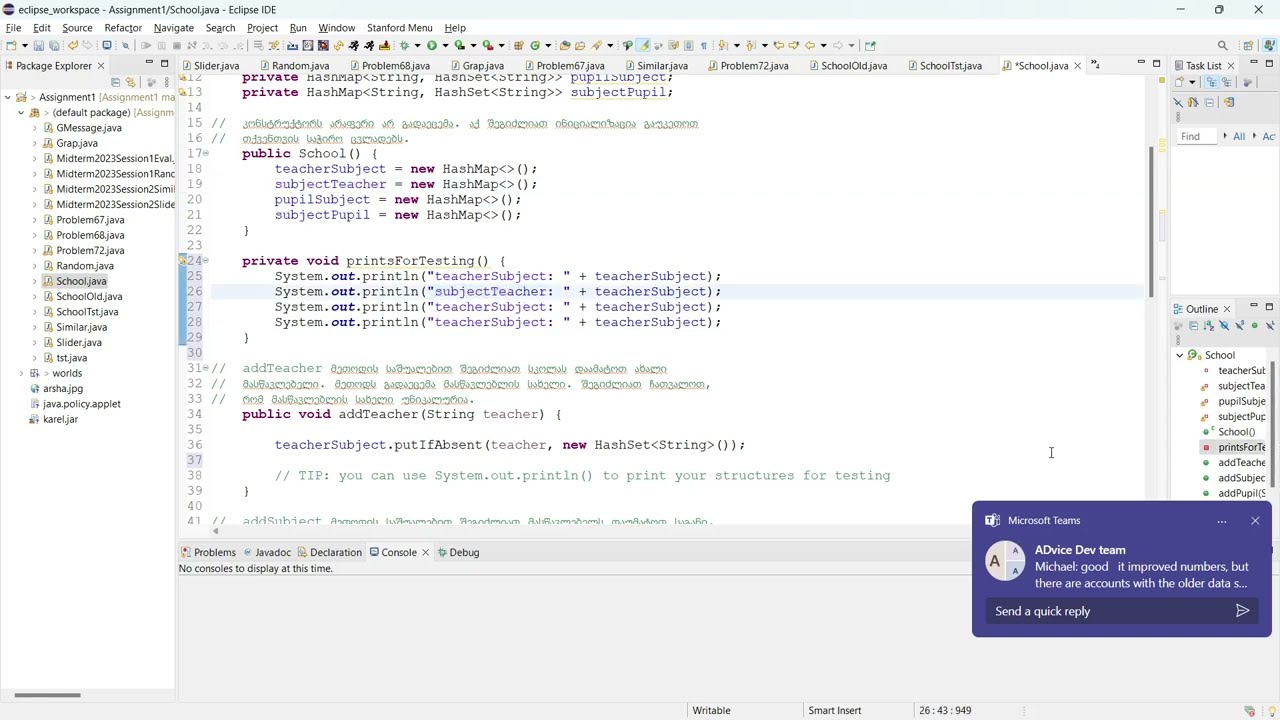 SC106A Seminar 30 - School.java