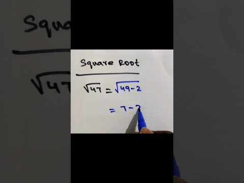 Square root of 47 (short tricks) very easy method #squareroot #mathmatics #shortvideo #shortrick