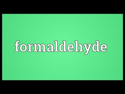 Formaldehyde Meaning