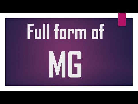 Full form of MG-Medical Terms
