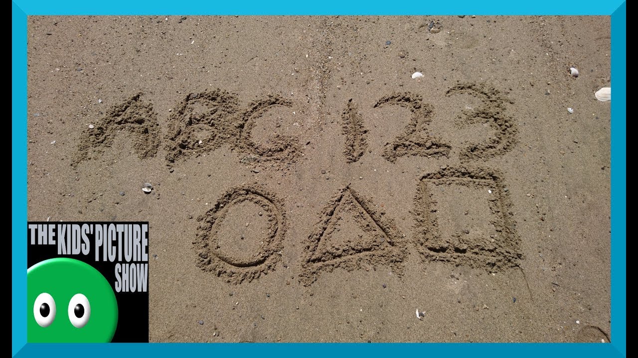 Sand Collection - Learn the ABC's, Counting & Shapes - The Kids' Picture Show (Learning Video)