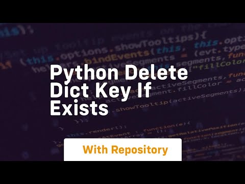 python delete dict key if exists