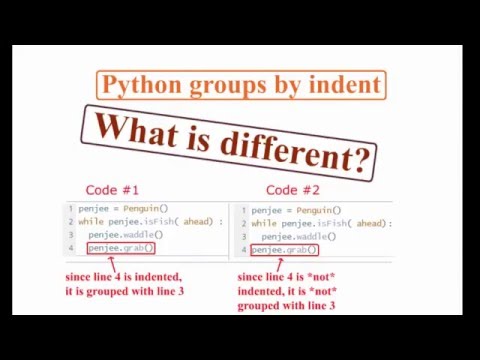Python Indents : How Python Groups Instructions