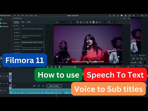How to Convert Speech to Text in Filmora 11 | How to use Filmora Voice to Text