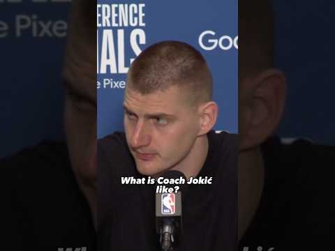 Coach Jokić on being a Coach 🎙️ #nuggets #westernconferencefinals #joker