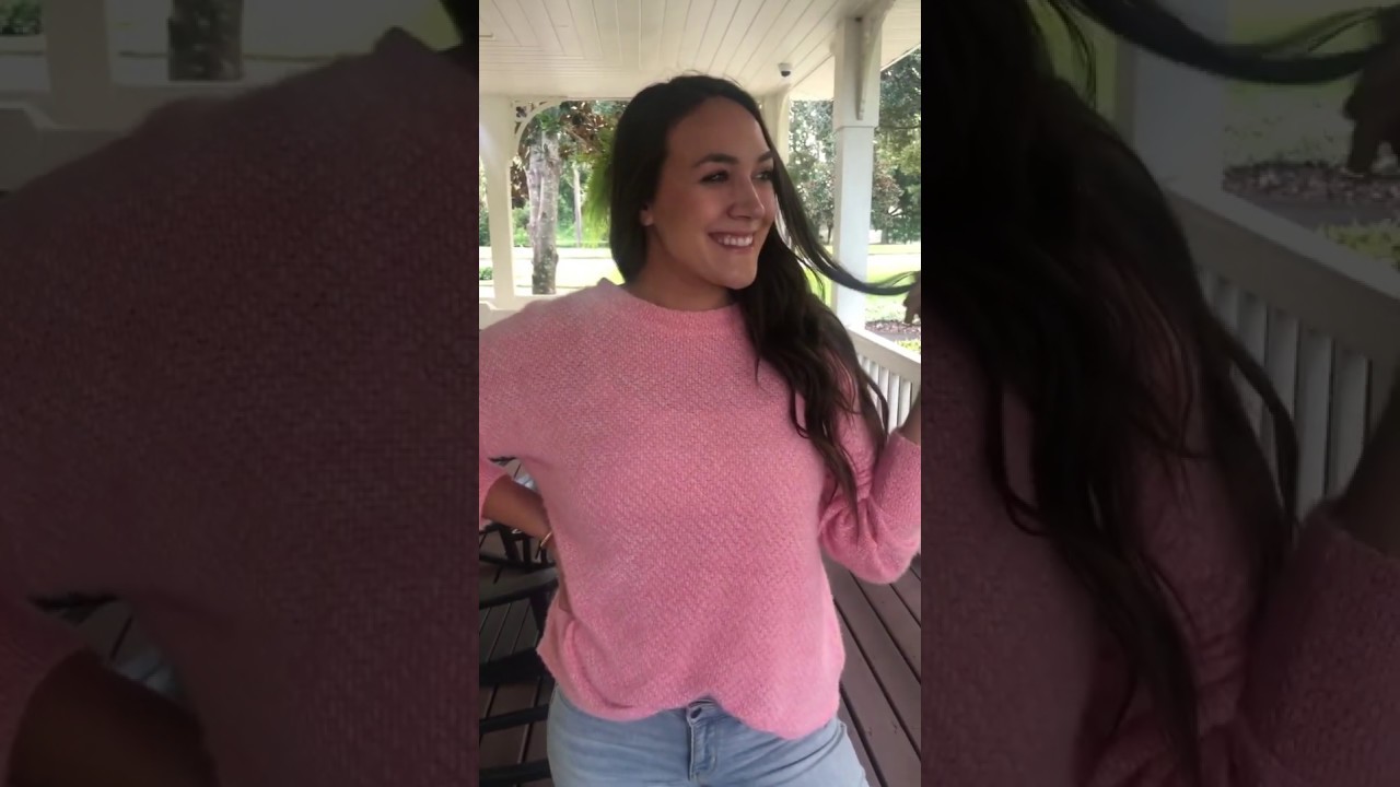 The Casual Fuzzy Sweater- Pink