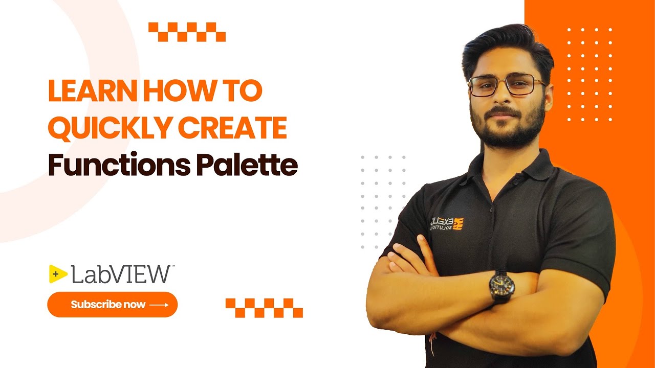 Learn how to Create Functions Palette In LabVIEW | Exeliq LabVIEW Beginner Course | LabVIEW Basics