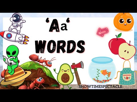 Words that start with ‘Aa’ | ‘a’ Words | Phonics | Initial Sounds | Learn Letter A #1 alphabet