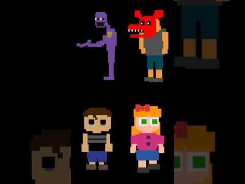 "8 bit pastaftons & presentaftons fanart" #aftonfamily #shorts