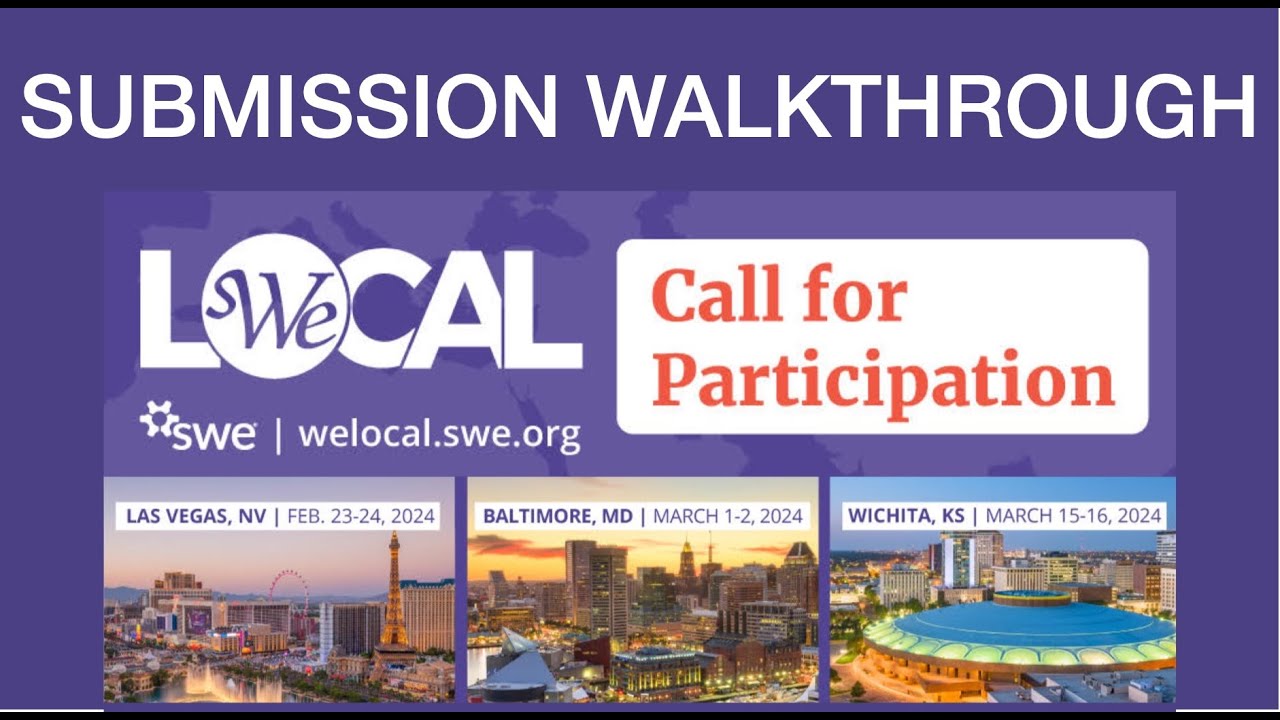 WE Local US 2024 CFP - How to Submit - Walkthrough