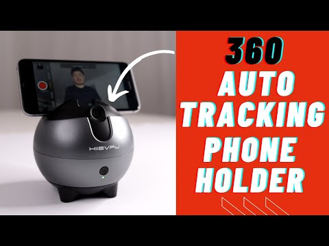 360 Auto Tracking Phone Holder with Gesture Control | Hiievpu Review