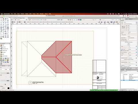 Creating Drawings - Roof Framing Plan - Podcast 251