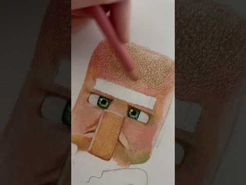 MINECRAFT VILLAGER ART #minecraft #minecraftmovie #minecraftmemes #art #artist #minecraftsurvival