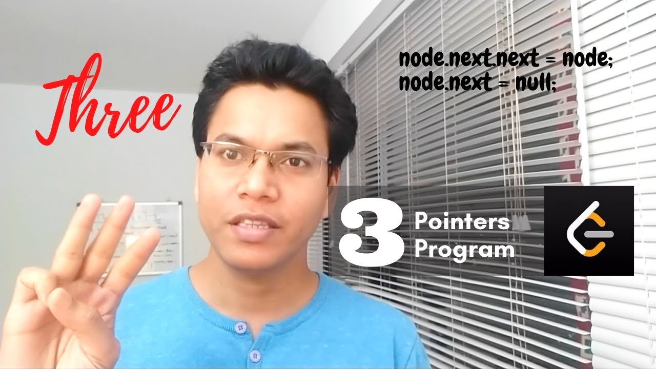 Leetcode 206. Reverse linked list using Three Pointers ( Iterative )