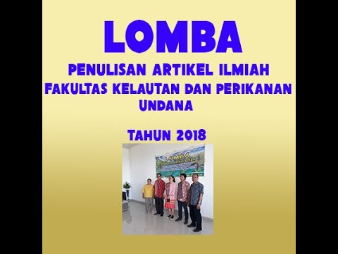 VIDEO Lomba Penulisan Artikel Ilmiah