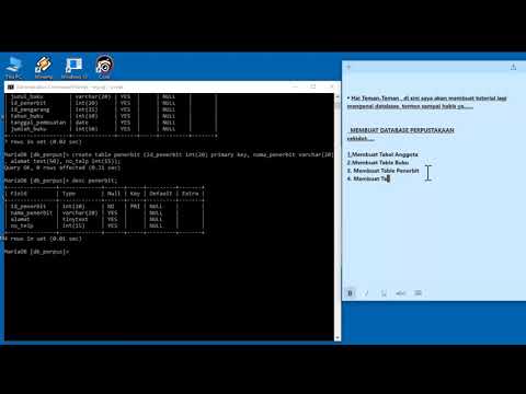 Database perpustakaan #MySQL diCMD