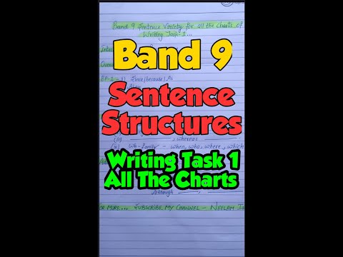 Task 1 sentence variety | task Band 91sentence formation | writing task 1 sentence variation |