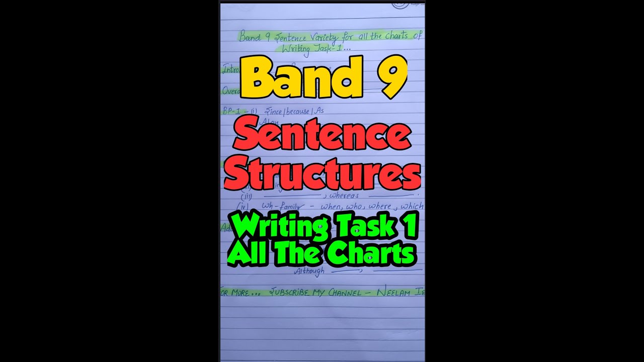 Task 1 sentence variety | task Band 91sentence formation | writing task 1 sentence variation |