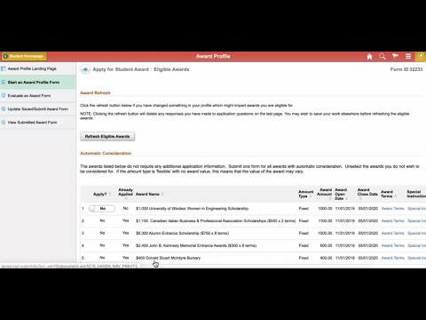 GT eForms™ Demo: PeopleSoft Fluid Financial Aid Award eForm