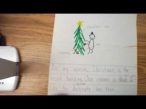 1st Grade Opinion Writing, Friday Free Write, What is the Best Holiday