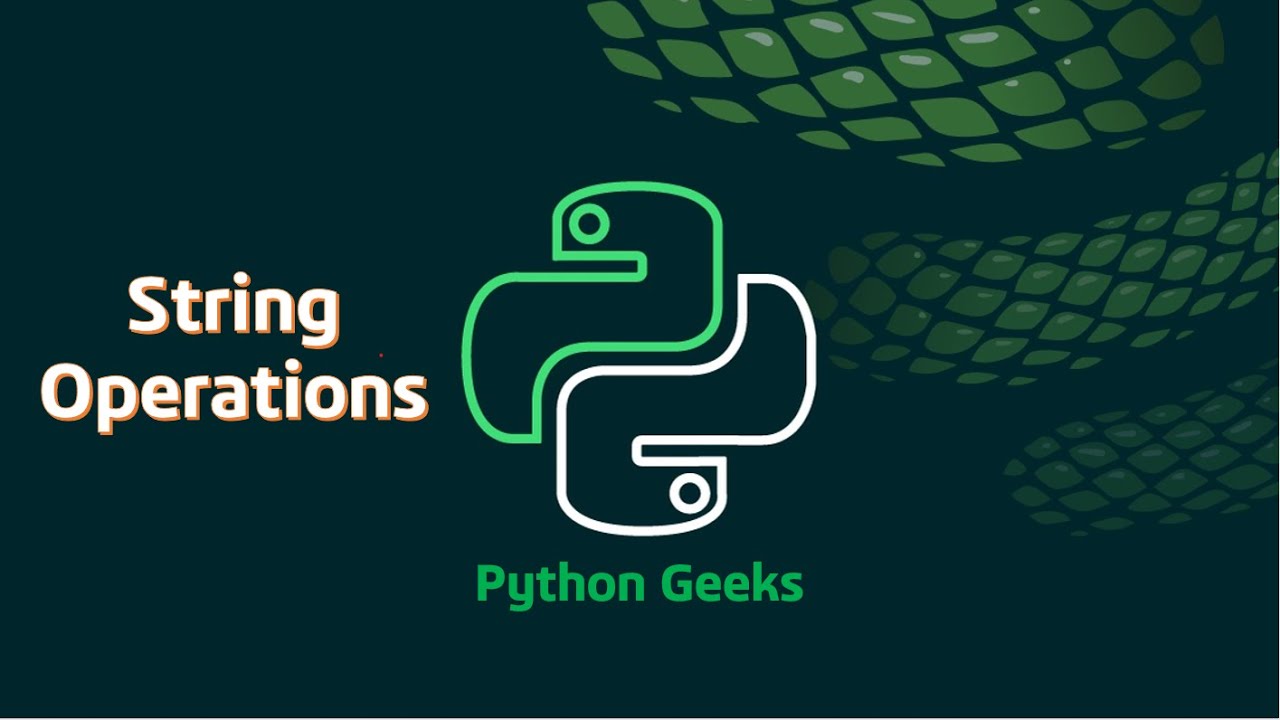 3. Python - String Operations