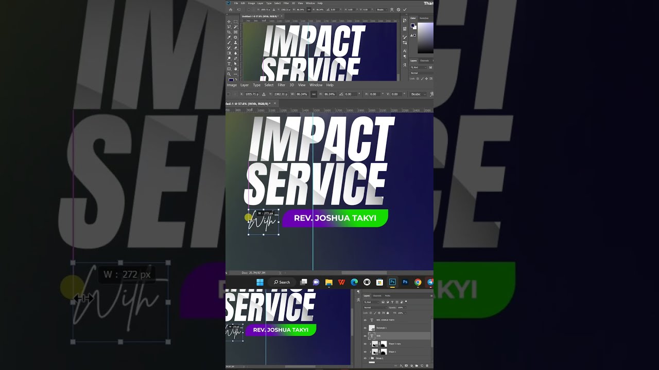 How To Make a CHURCH FLYER with Pictures | Photoshop Tutorials