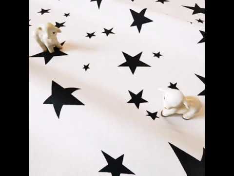 My Fabric House - 100% Cotton Sewing Quilting Craft Fabrics - Black White Monochrome Material