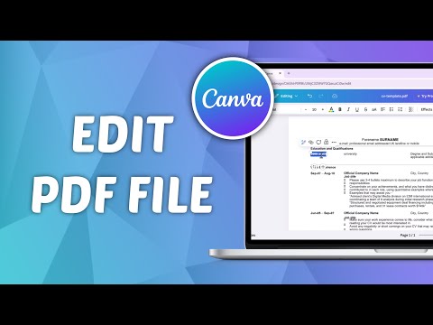 How to Edit a PDF in Canva! (2025)